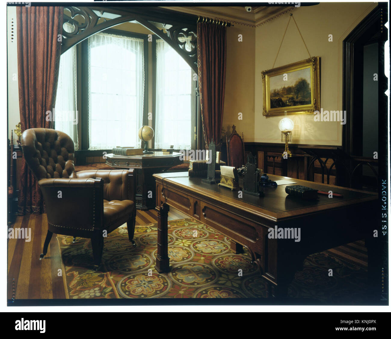 This depiction of a Gothic library showcases the architectural style's ...