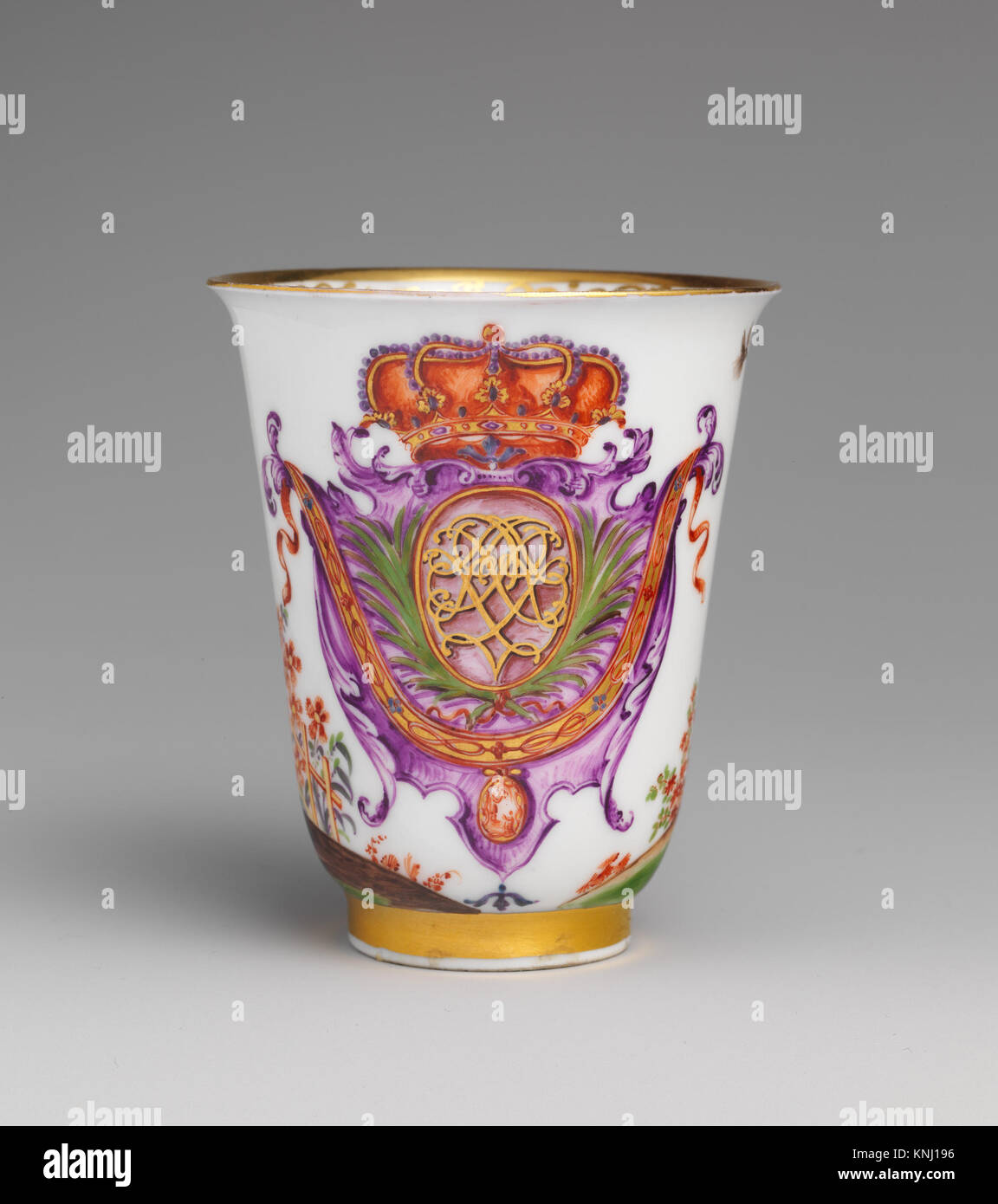 This MET beaker, DP223287, is a functional ceramic vessel used for ...