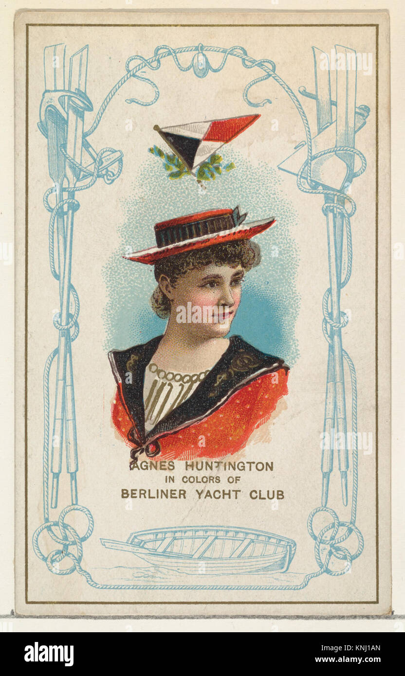 This image features Agnes Huntington dressed in the colors of the ...