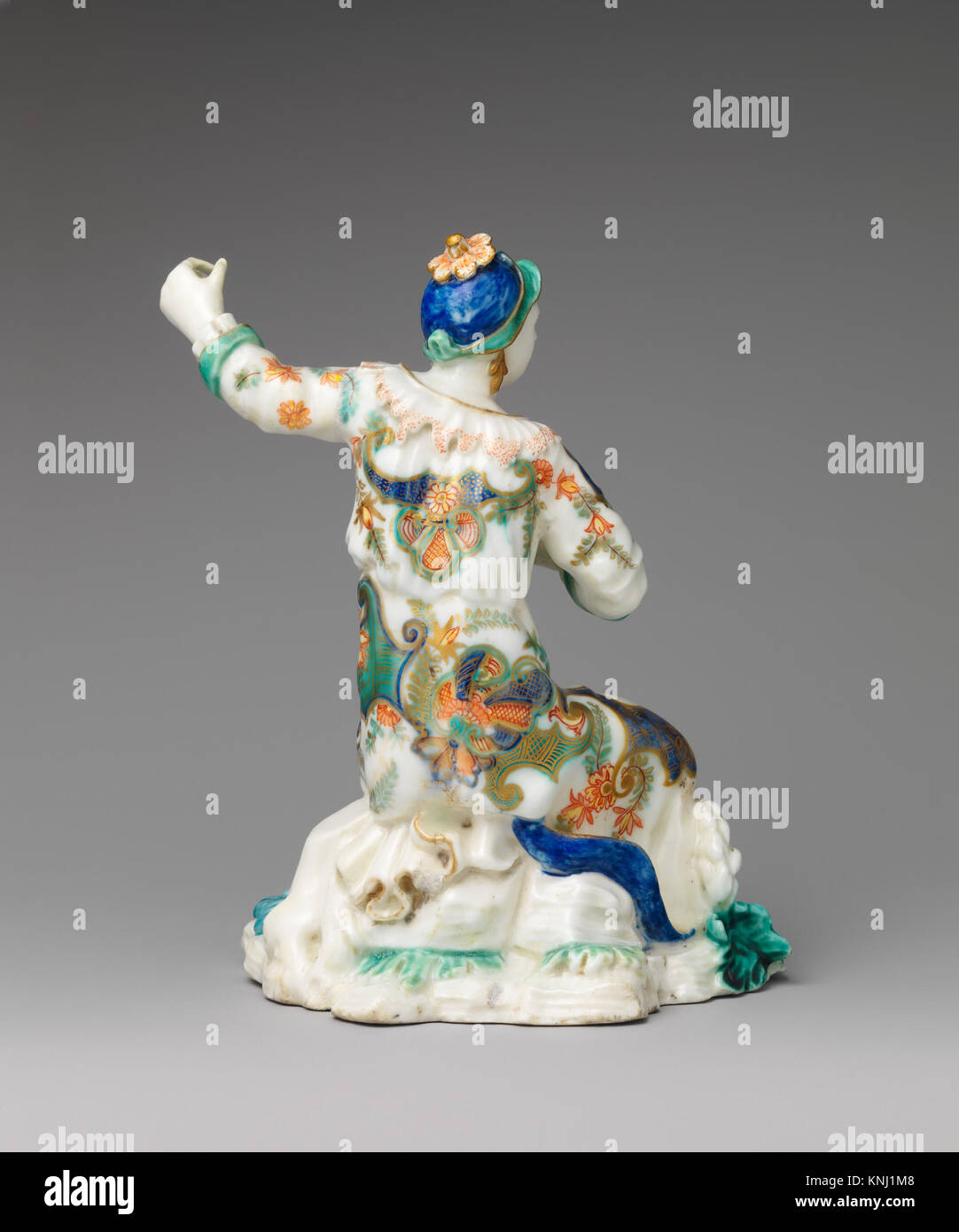 This sculpture of an actress is part of a pair, reflecting the ...