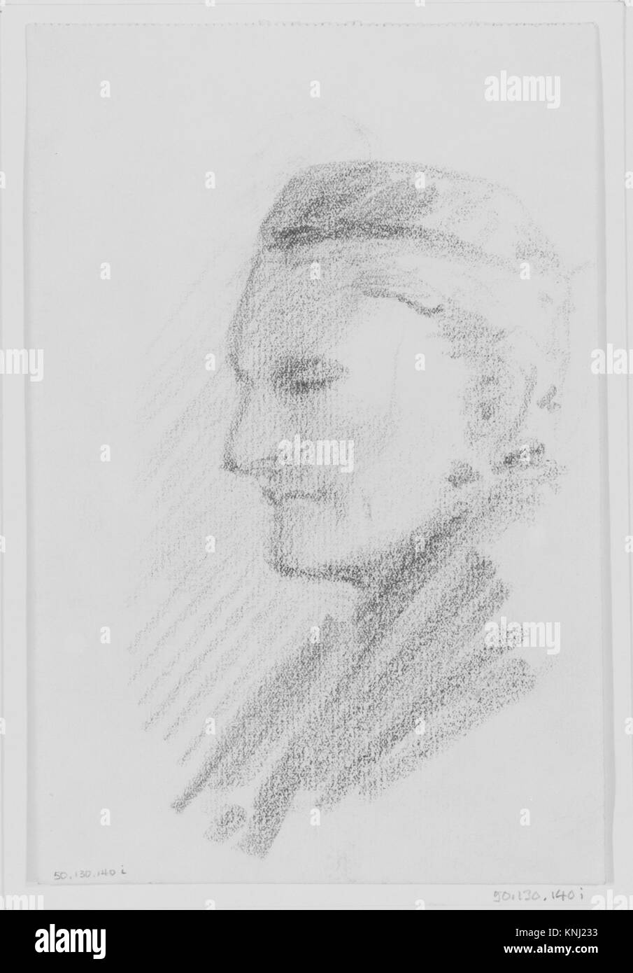 Nostalgic human head Black and White Stock Photos & Images - Alamy