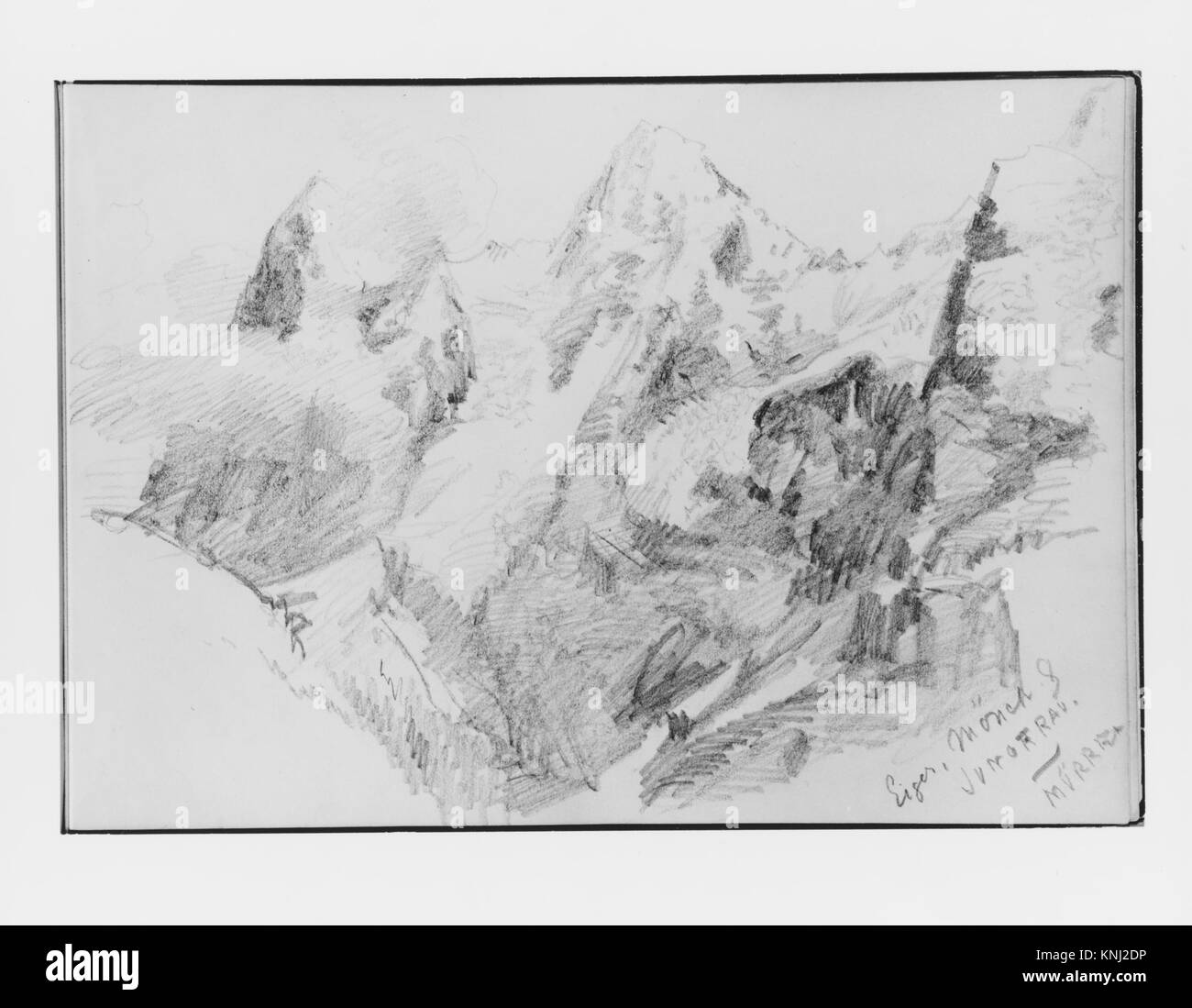 Eiger mönch jungfrau illustration hi-res stock photography and images ...