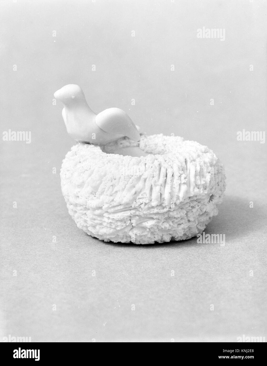 A Parian porcelain figure of a bird from the United States Pottery ...