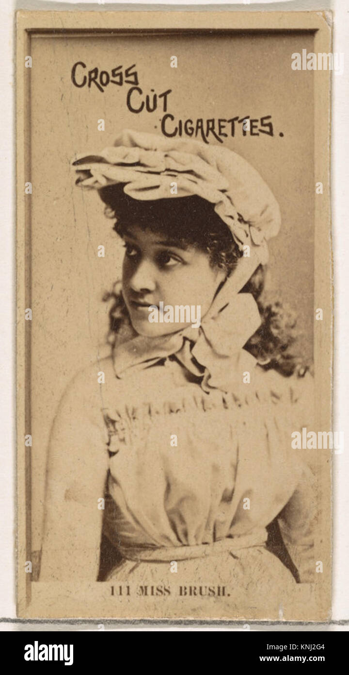 Card Number 111, Miss Brush, from the Actors and Actresses series (N145 ...
