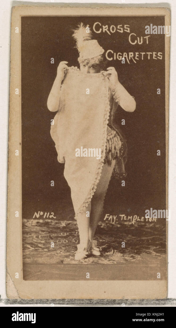 This card from the 'Actors and Actresses' series features a portrait of ...