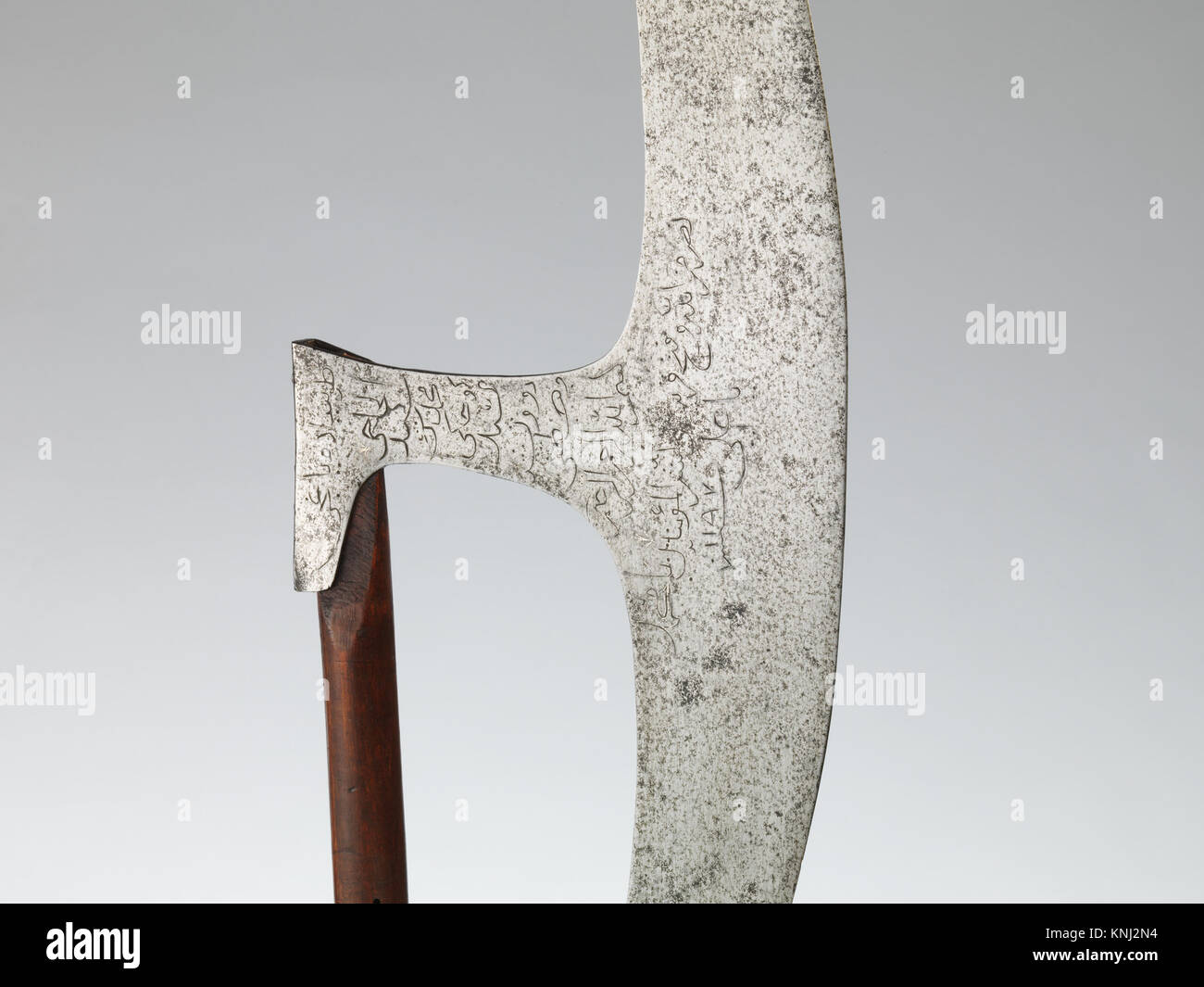 This berdiche axe, a type of pole weapon used in the medieval period ...