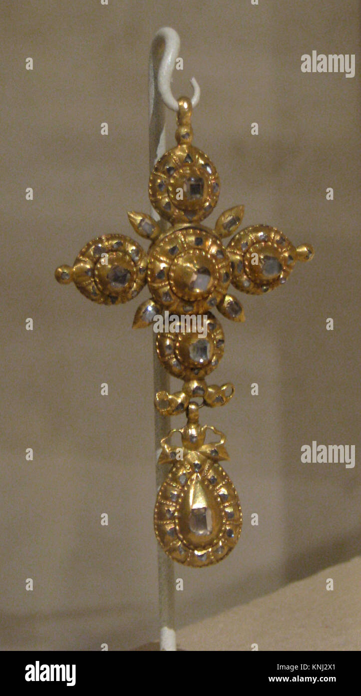 A detailed cross representing Christian religious iconography ...