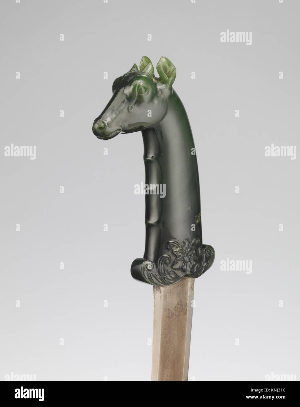 Dagger with a hilt shaped as a blue bull (Nilgai), made around 1640 in ...