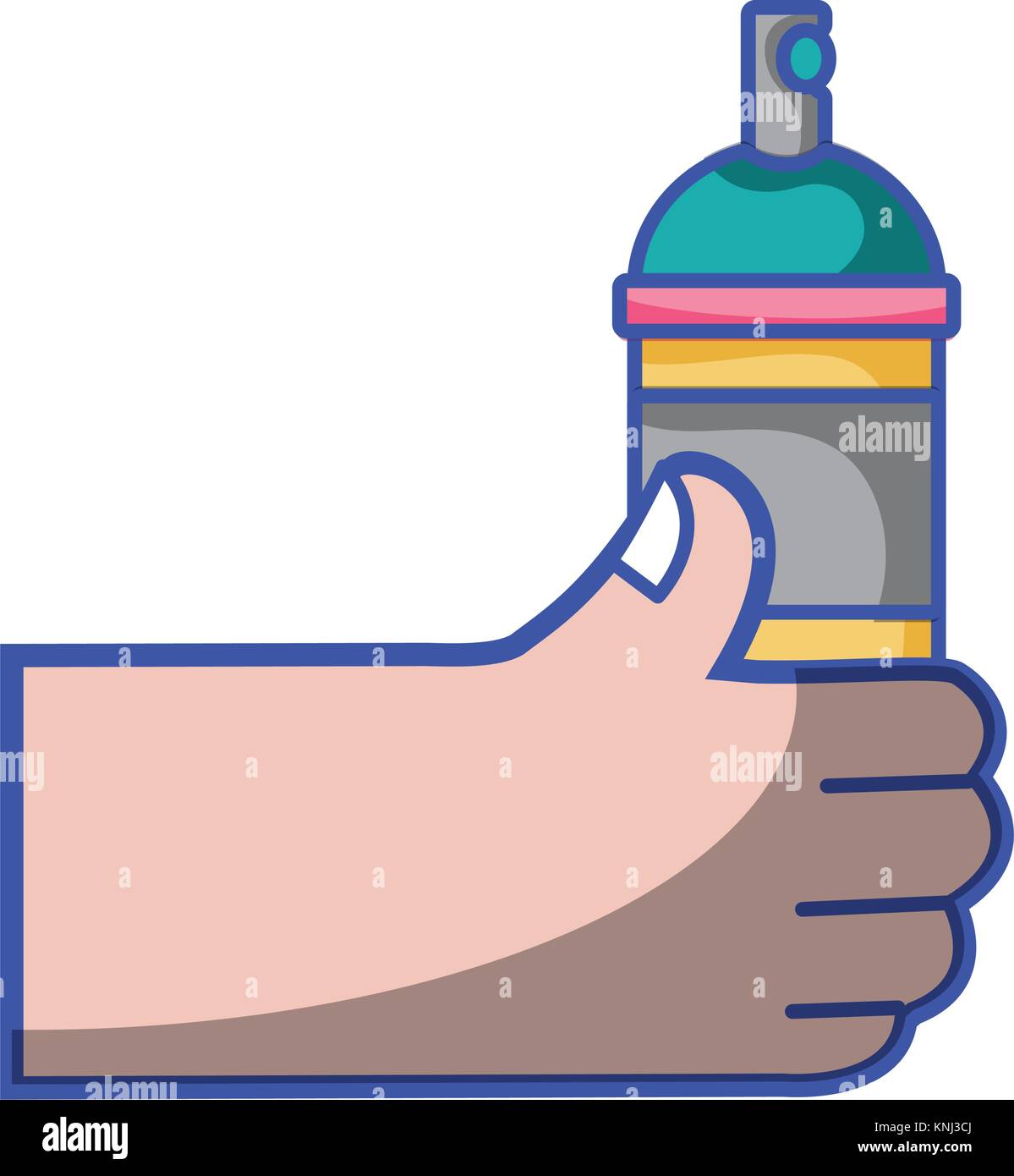 hand with aerosol spray paint art Stock Vector Image & Art - Alamy