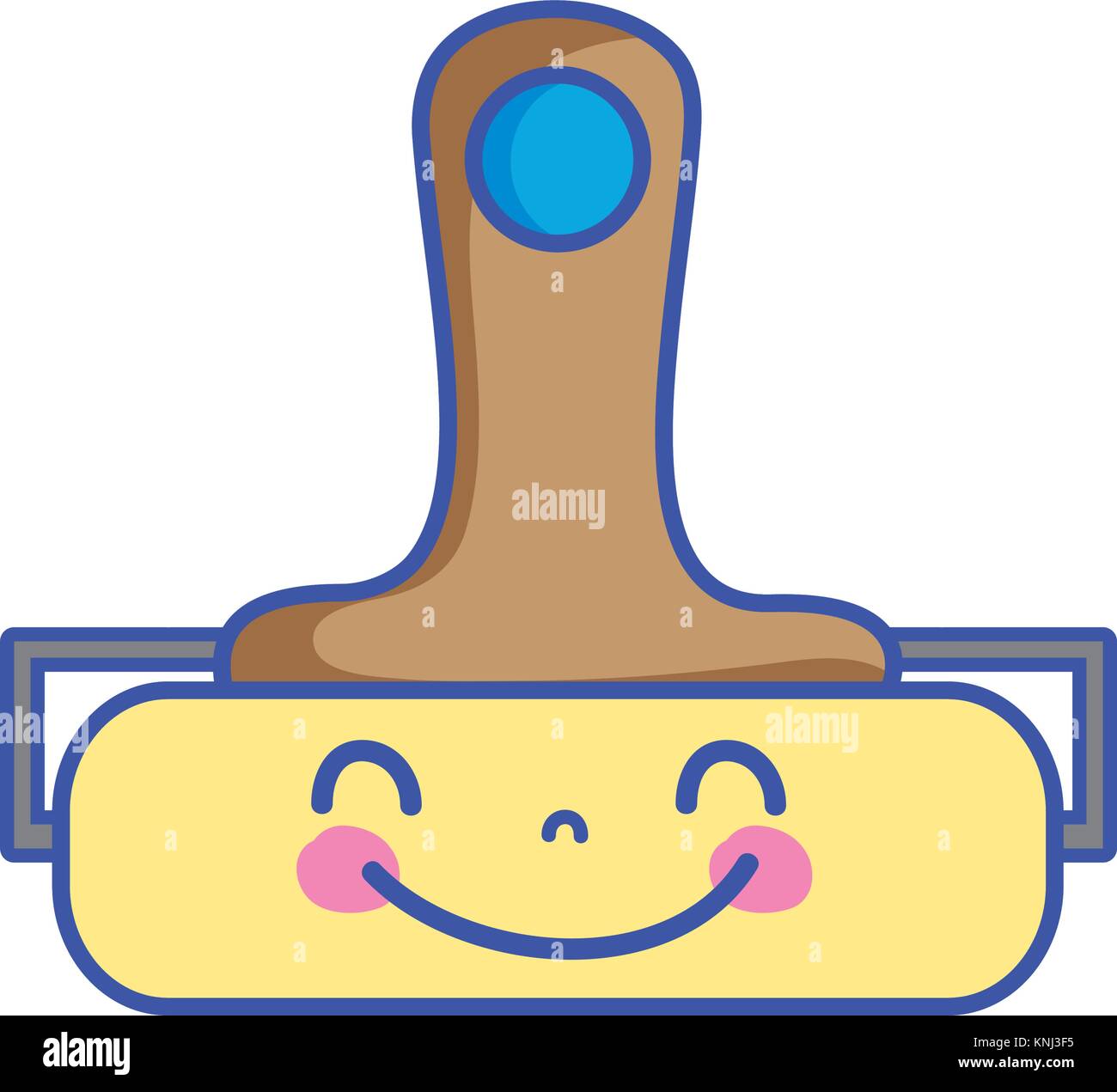 Kawaii cute happy paint hi-res stock photography and images - Alamy