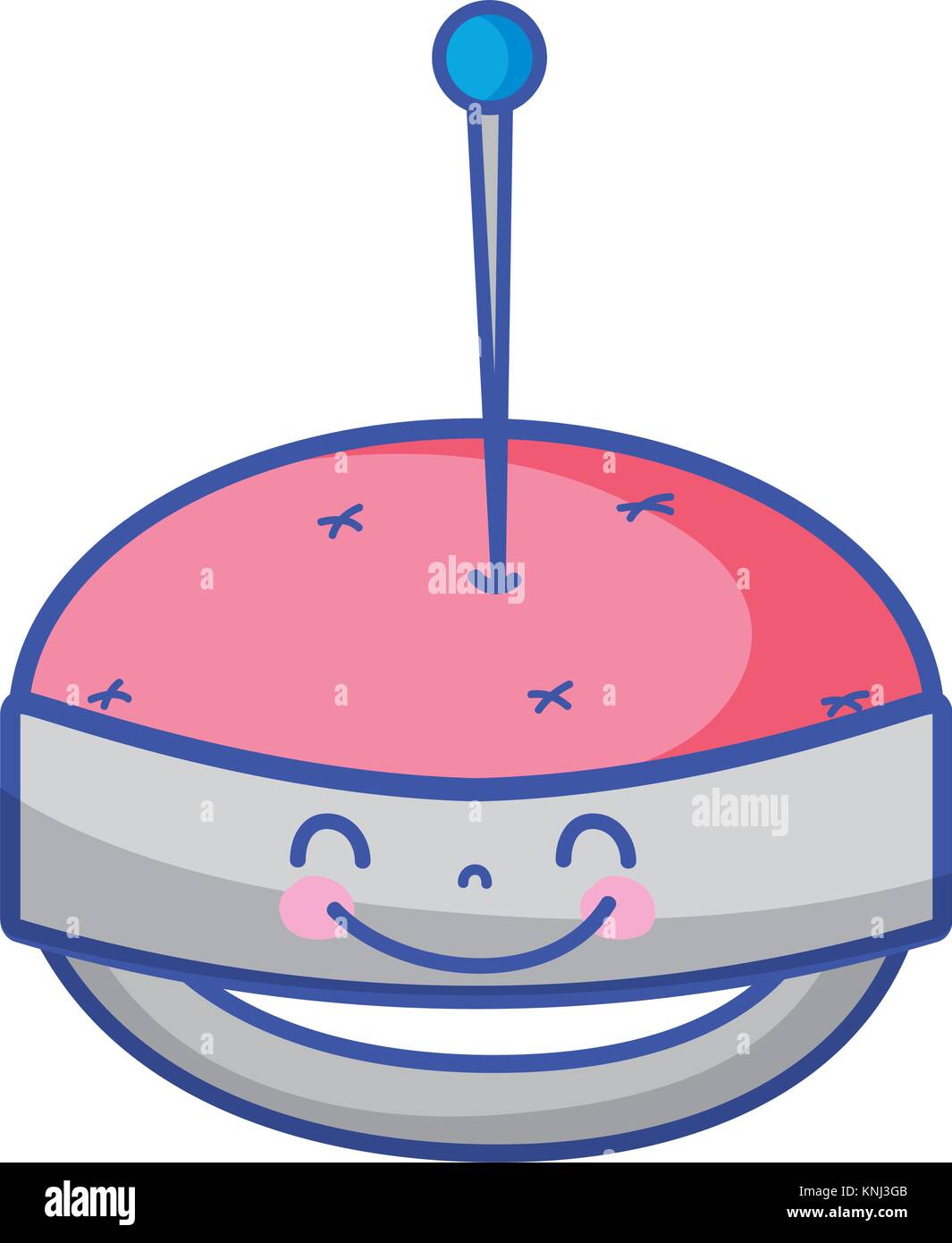 kawaii cute happy pin chishion Stock Vector Image & Art - Alamy
