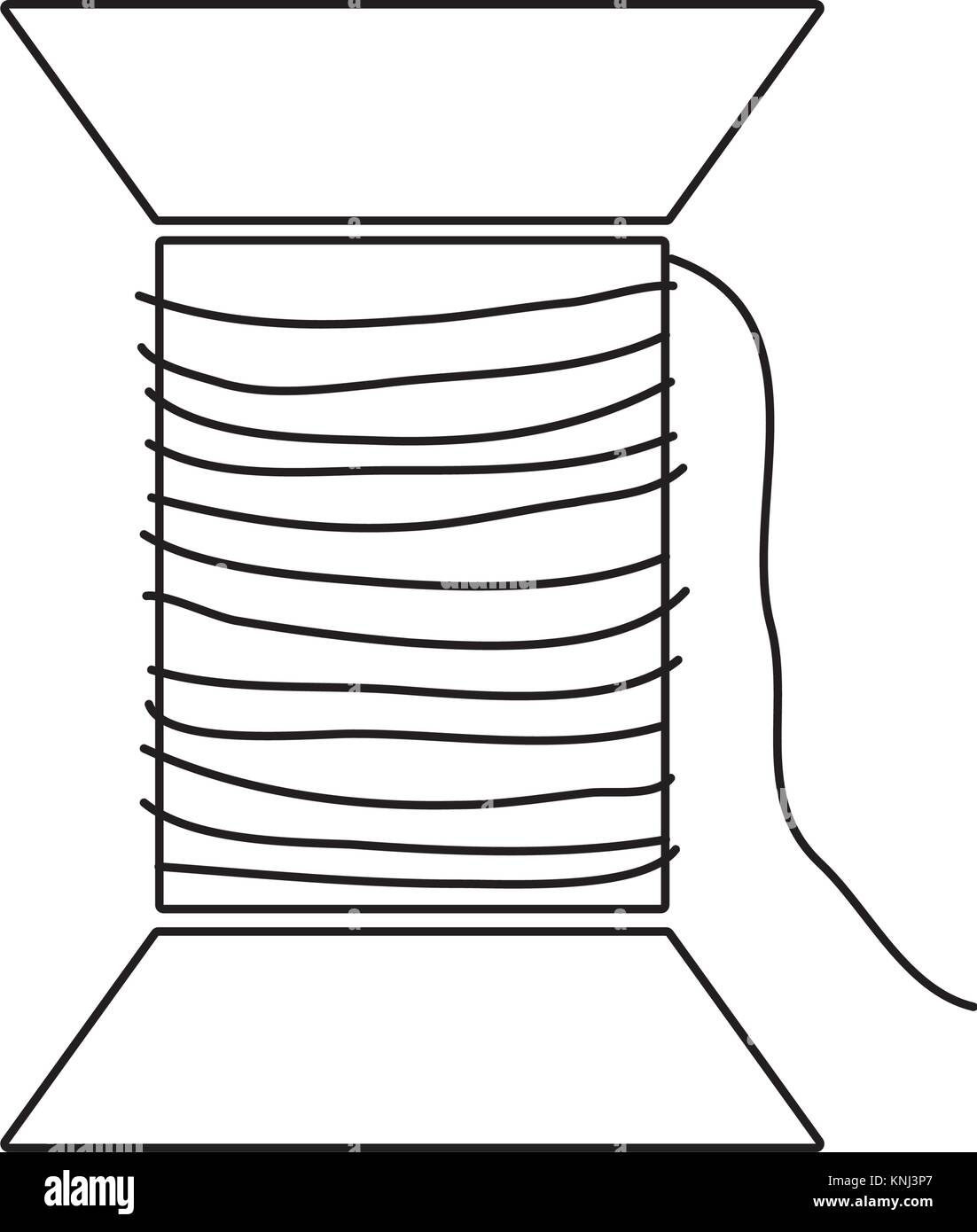 line thread sewing craft fashion tool Stock Vector Image & Art - Alamy