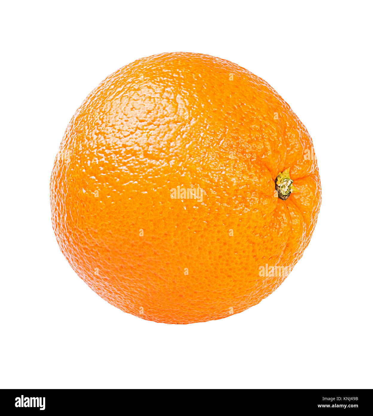 Ripe orange isolated on white background Stock Photo - Alamy