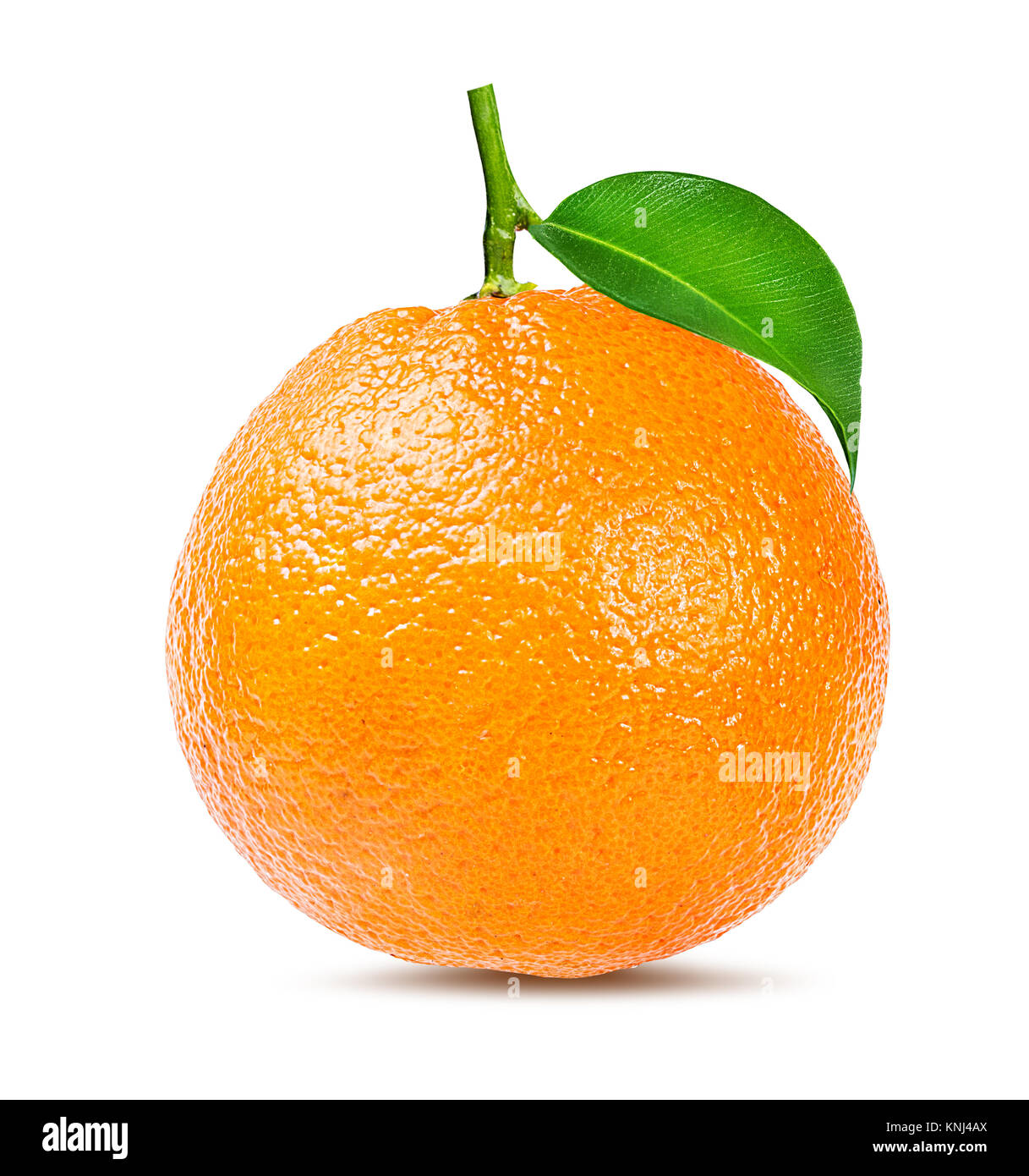 Ripe orange isolated on white background Stock Photo - Alamy