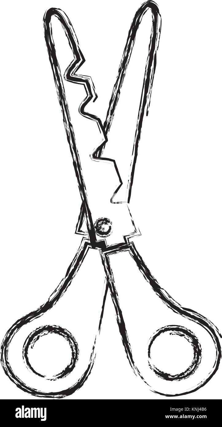 figure scissors school tool to education study Stock Vector Image & Art ...