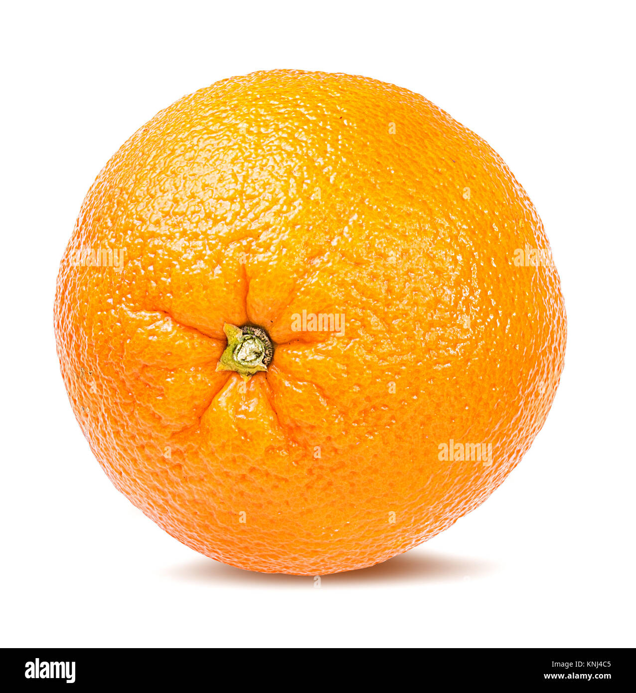 Ripe orange isolated on white background Stock Photo - Alamy