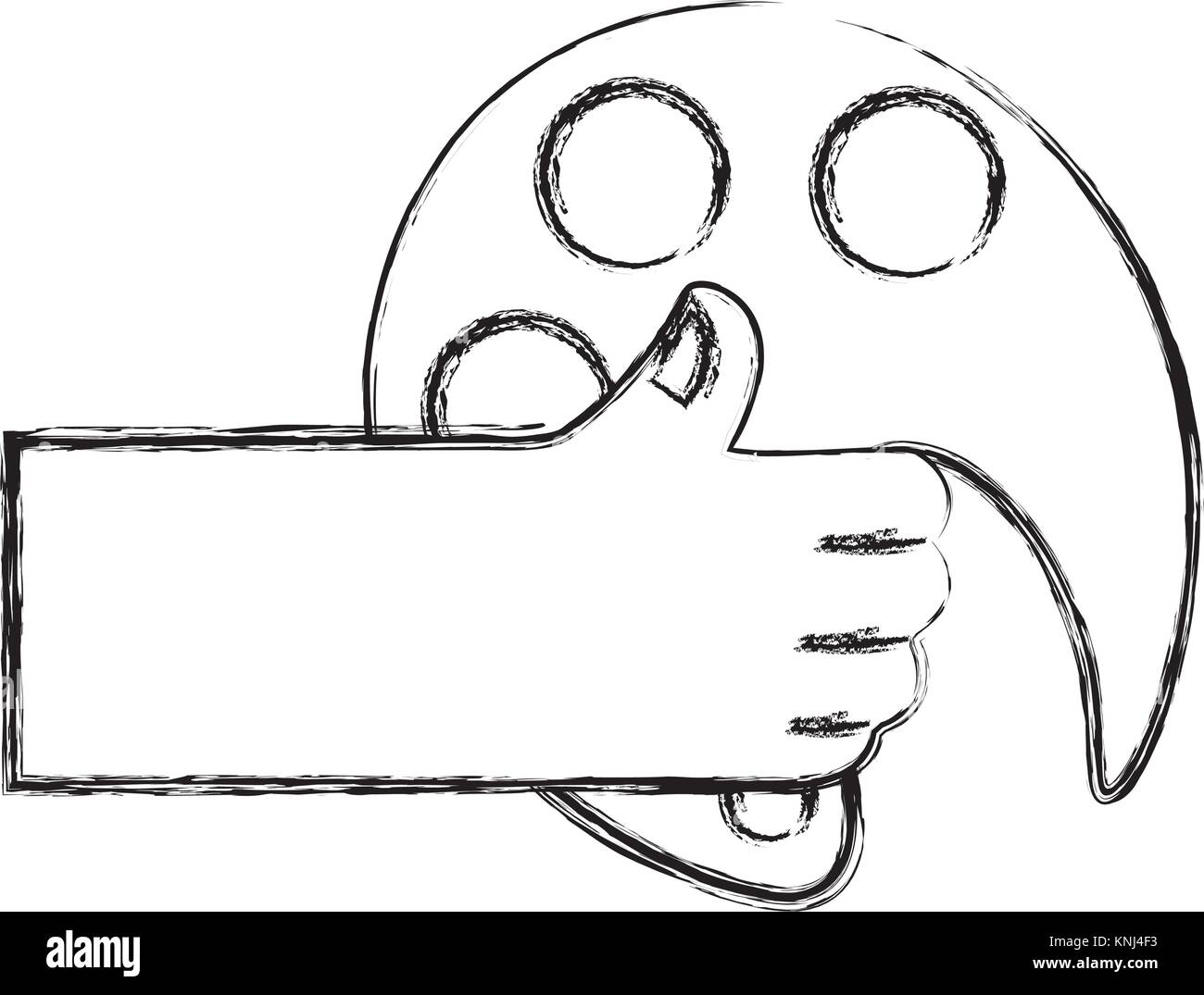 Figure hand icon image Black and White Stock Photos & Images - Alamy