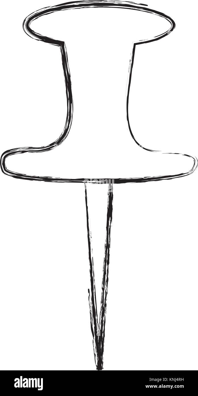 figure pin sign push in the map direction Stock Vector Image & Art - Alamy