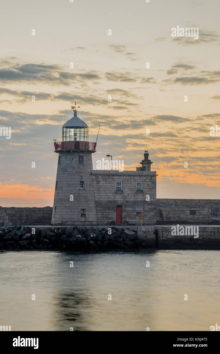 Howth Lighthouse in Dublin at sunrise Stock Photo - Alamy