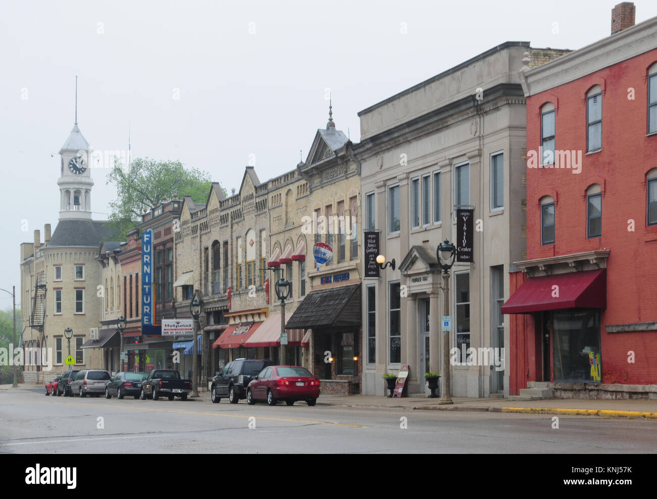 Columbus, Wisconsin, city street, street view Stock Photo - Alamy