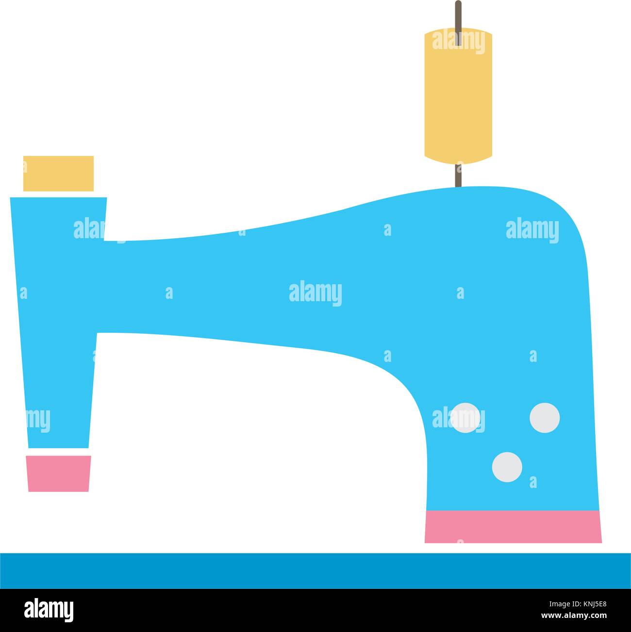 colorful sewing machine fashion industry equipment Stock Vector Image ...