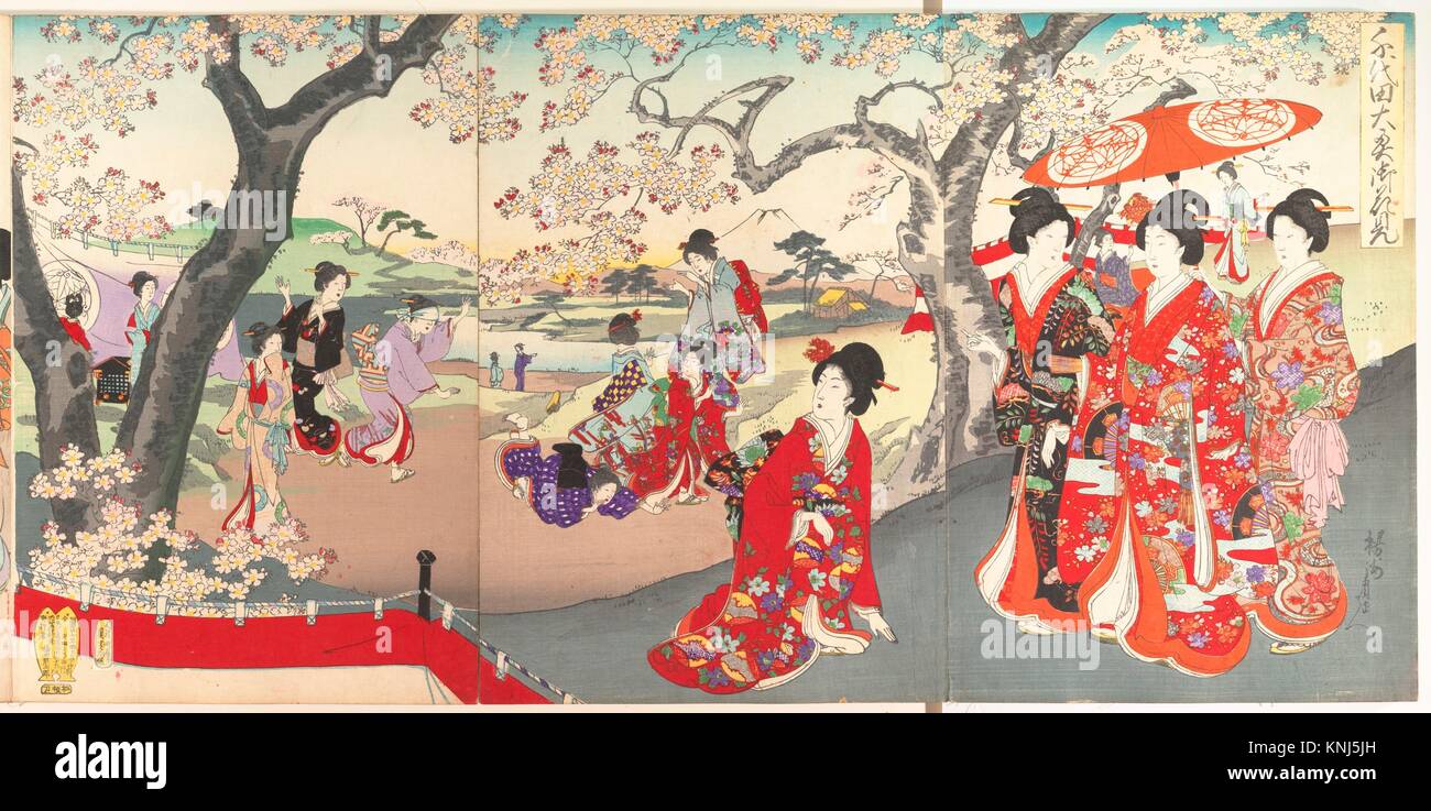 Chiyoda Castle (Album of Women). Artist: Yoshu (Hashimoto) Chikanobu (Japanese, 1838-1912 ...