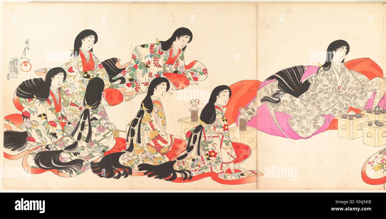 Chiyoda Castle (Album of Women). Artist: Yoshu (Hashimoto) Chikanobu (Japanese, 1838-1912 ...