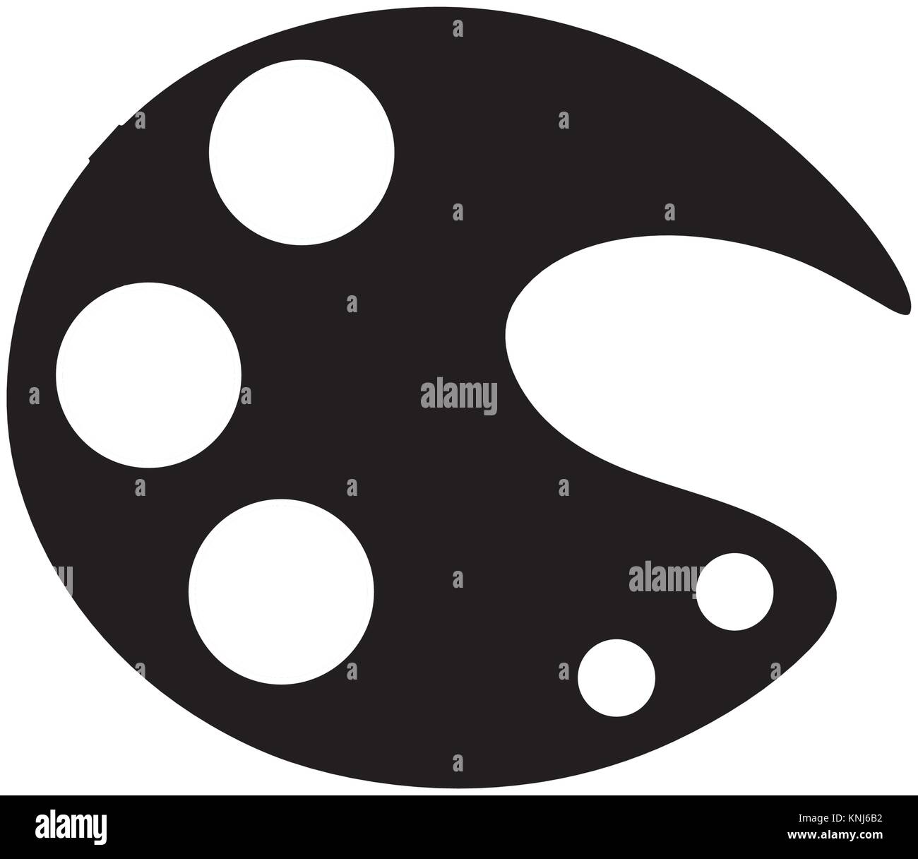 contour art palette tool to paint and drawing Stock Vector Image & Art ...