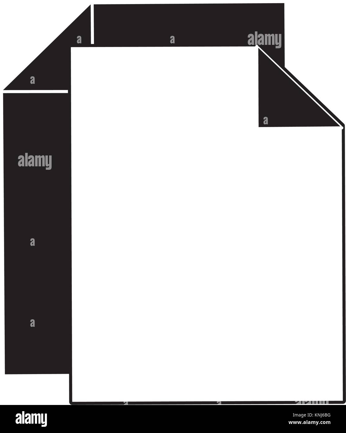 contour sheet paper to note business document Stock Vector Image & Art ...