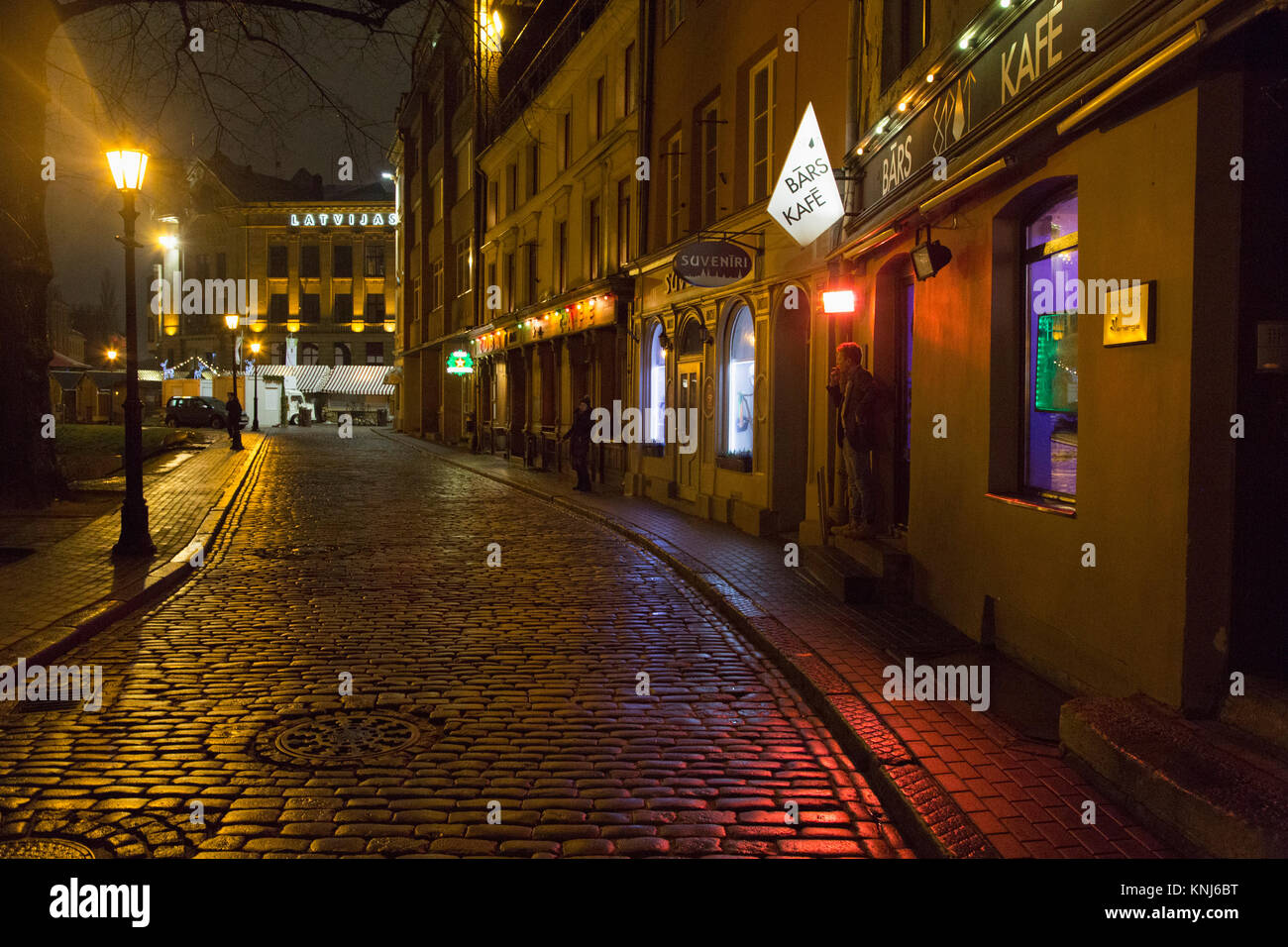 Latvia riga nightlife hi-res stock photography and images - Alamy