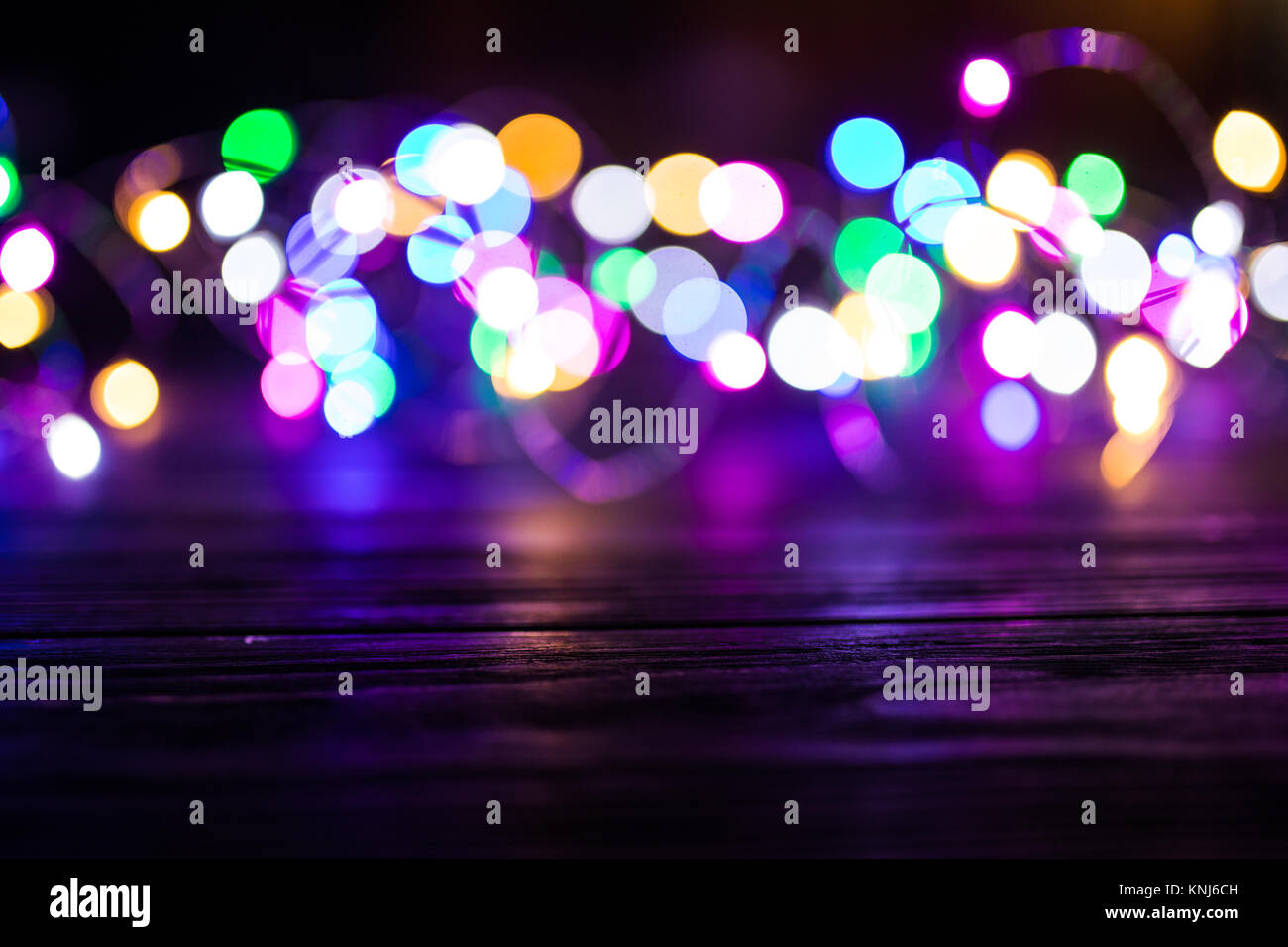 Beautiful background on dark, out of Focus Lights during the Night ...