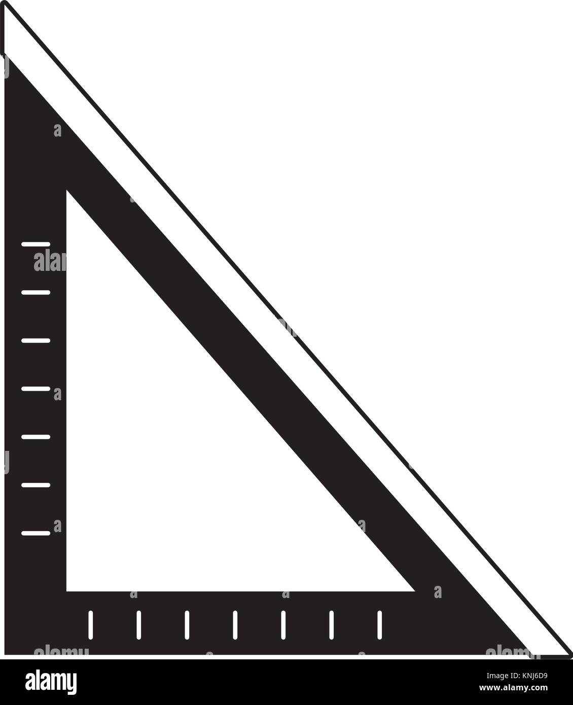 Square triangle ruler Stock Vector Images - Alamy