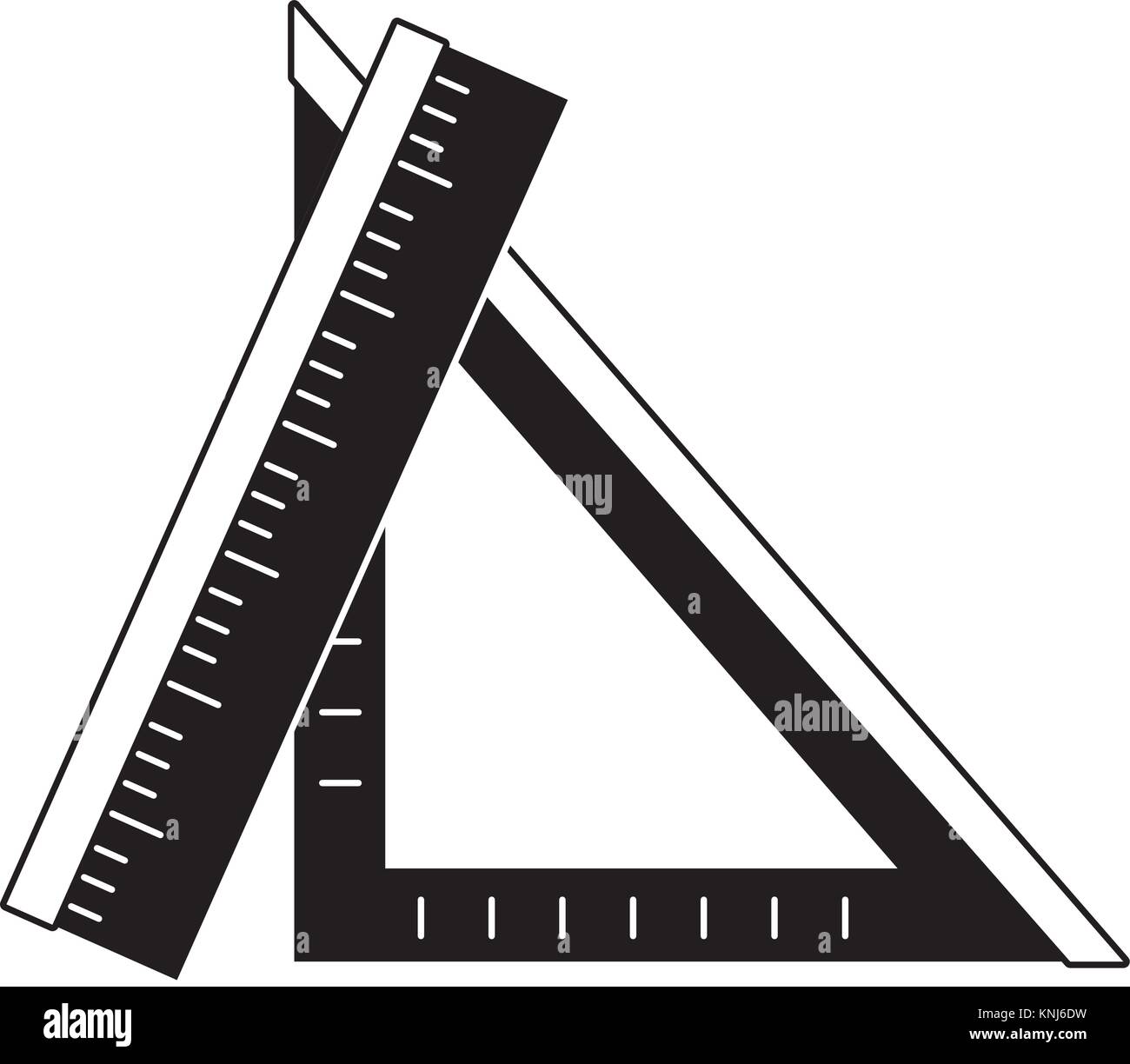 contour rulers school utensils to education and learn Stock Vector ...