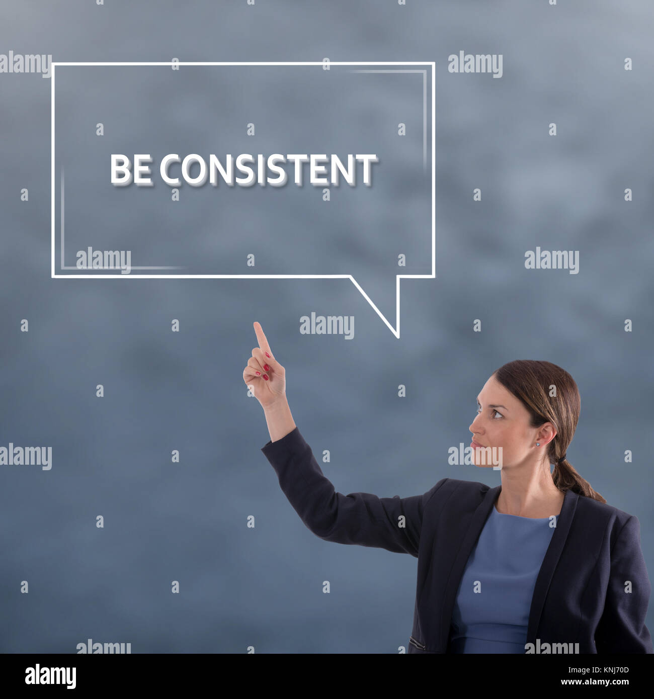 Be consistent concept hi-res stock photography and images - Alamy