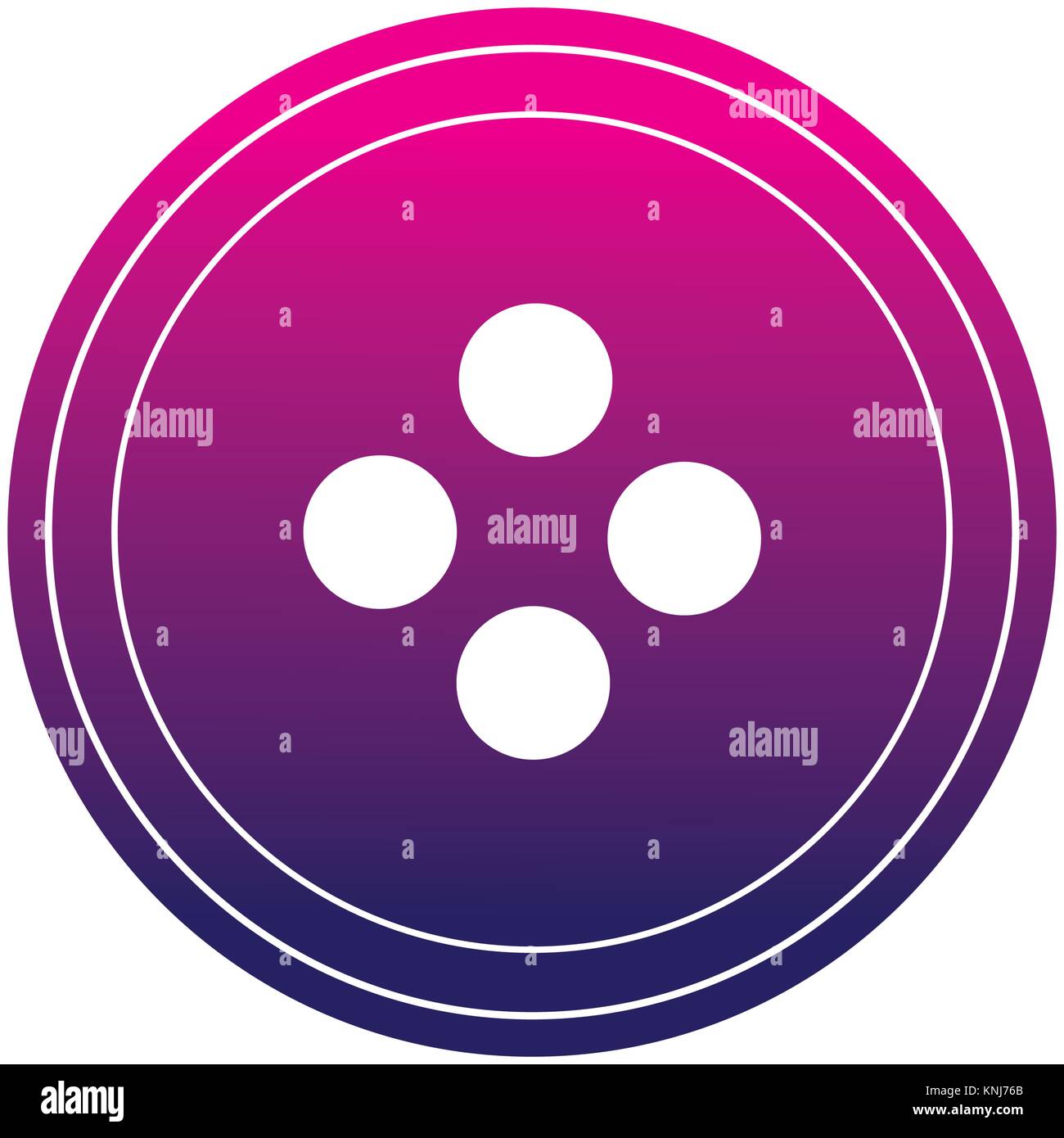 silhouette button object to sewing fashion design Stock Vector Image ...