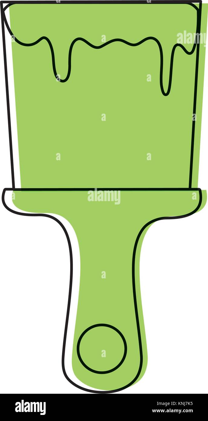 color brush tool to paint the house design Stock Vector Image & Art - Alamy