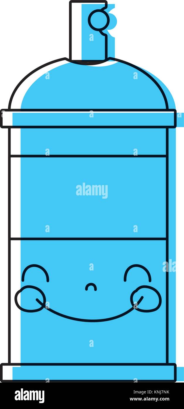 color kawaii cute happy aerosol spray Stock Vector Image & Art - Alamy