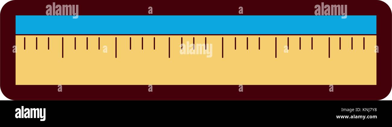 line color ruler school tool to study education Stock Vector Image ...