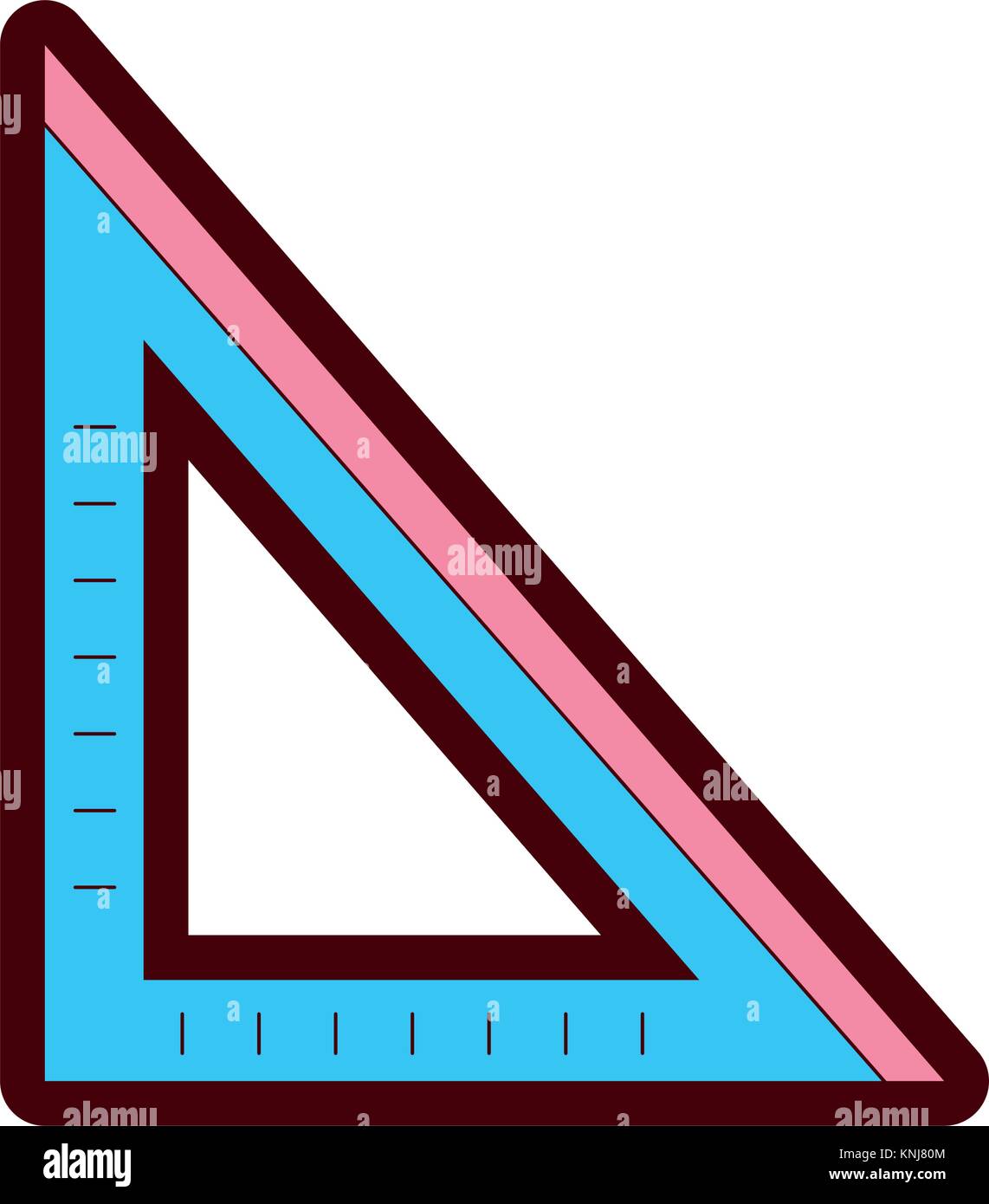 line color square ruler school tool to study Stock Vector Image & Art ...