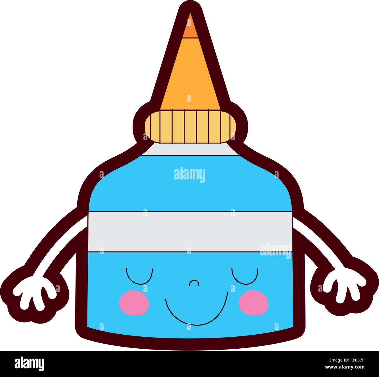 Kawaii glue bottle icon hi-res stock photography and images - Alamy