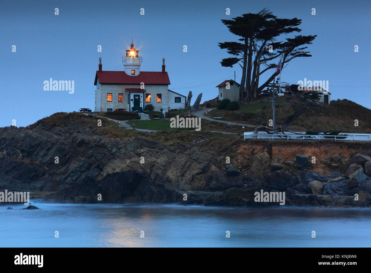 Battery Point Lighthouse, Crescent City in northern California, United ...