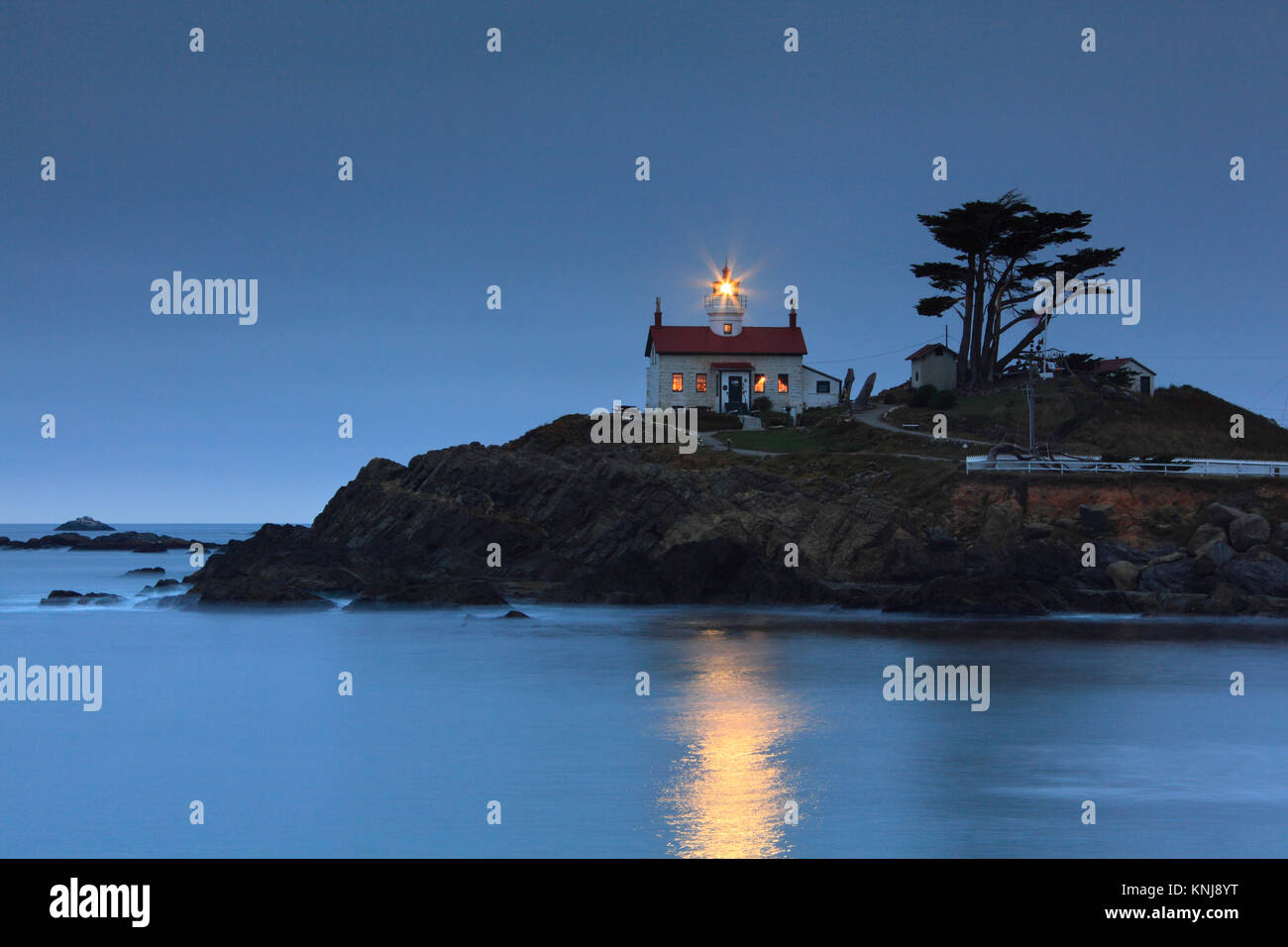 Battery Point Lighthouse, Crescent City in northern California, United ...