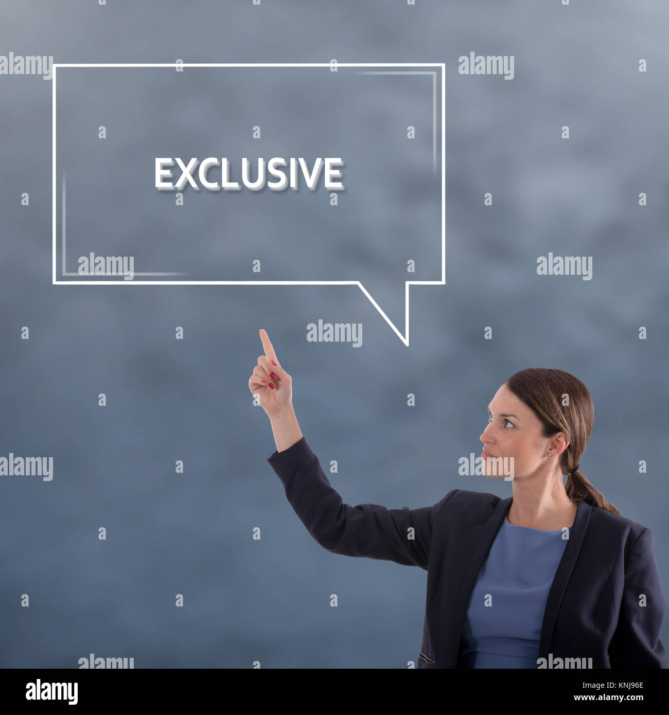 EXCLUSIVE Business Concept. Business Woman Graphic Concept Stock Photo ...