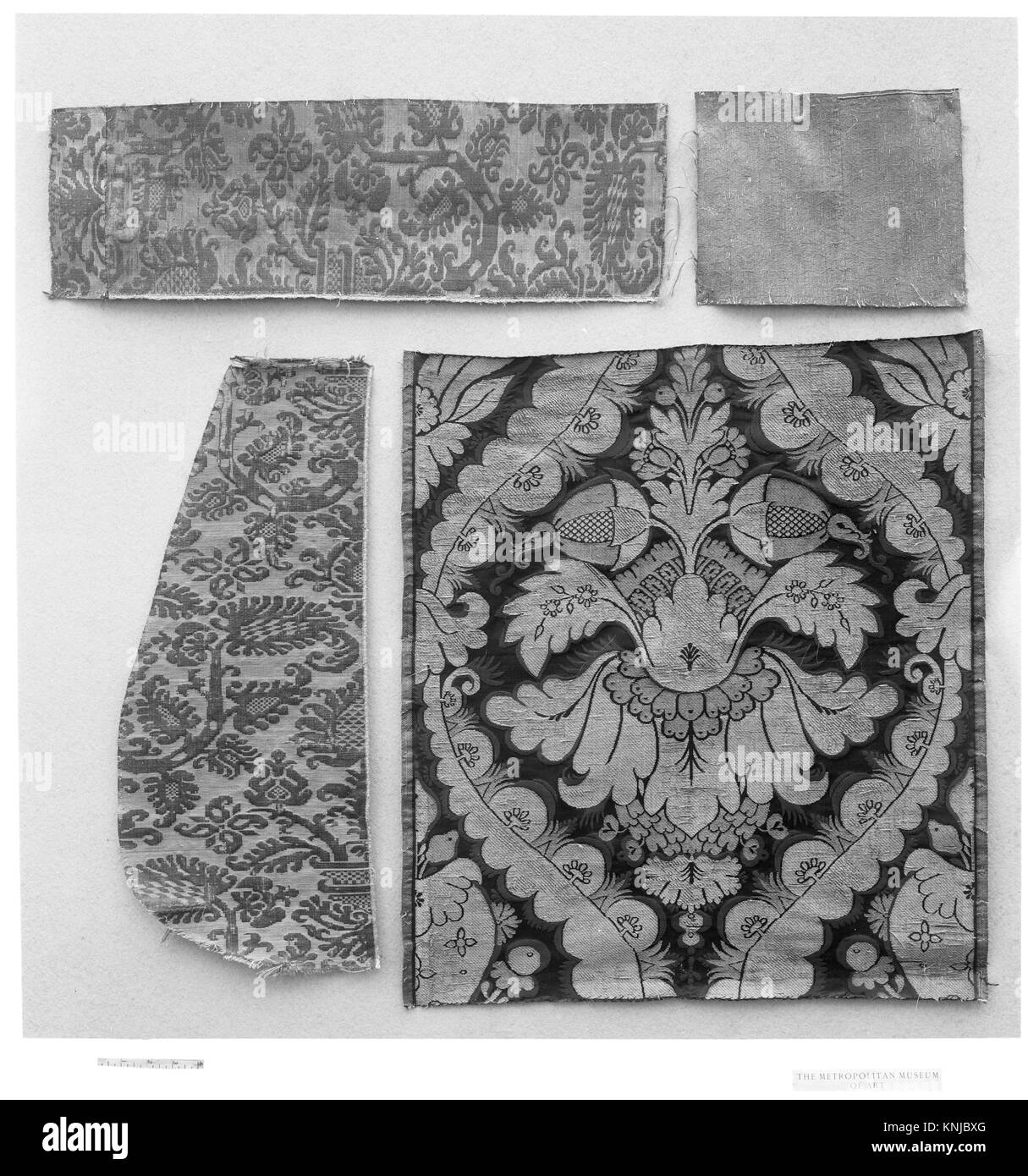 Piece. Date: ca. 1695 (?); Culture: Italian; Medium: Silk and metal ...