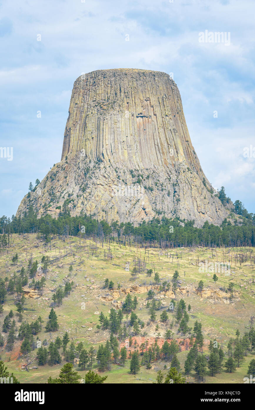 Devil's Tower monument in northeast Wyoming, USA. Travel America ...