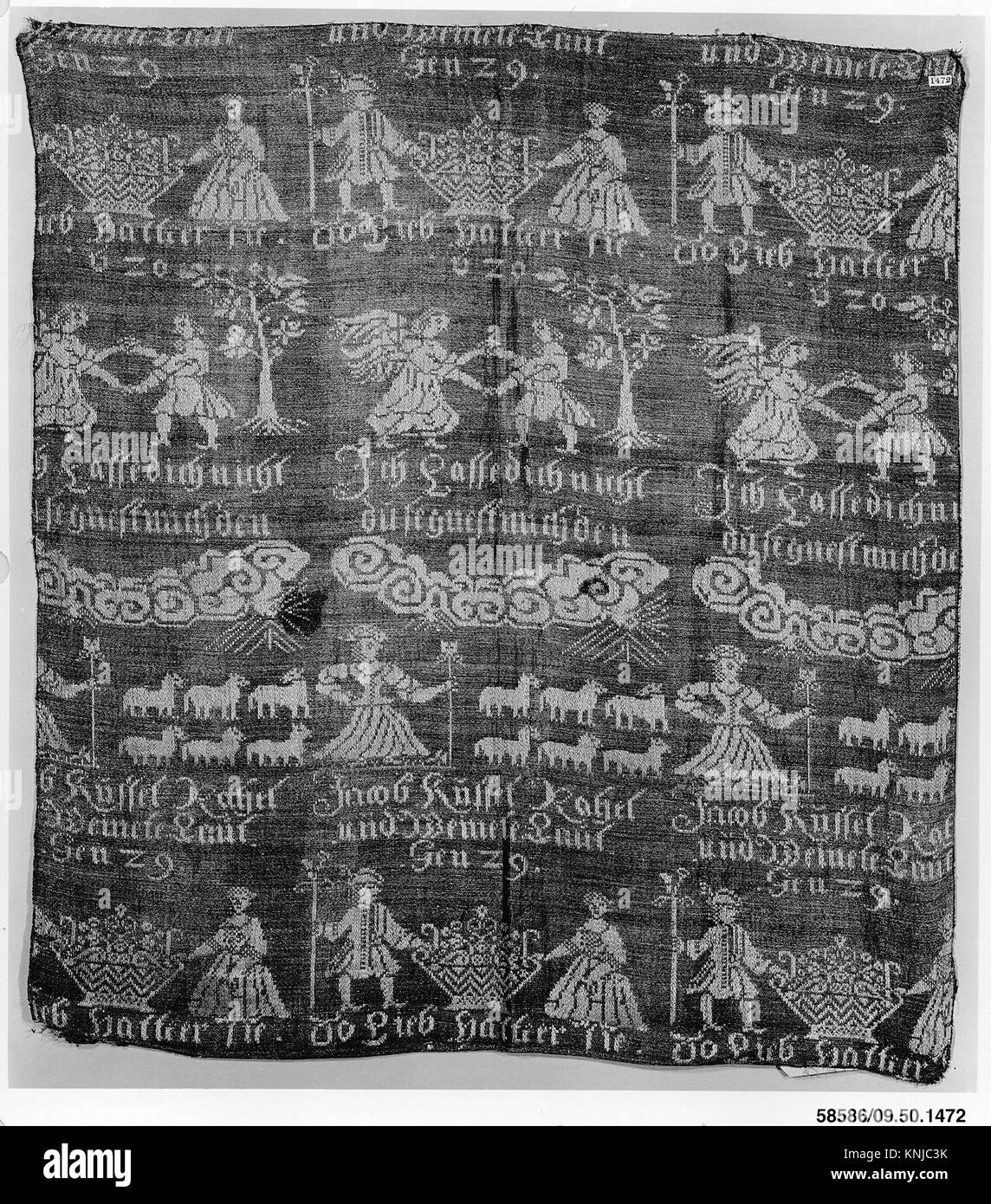 Piece. Date: 18th century; Culture: German; Medium: Linen; Dimensions ...