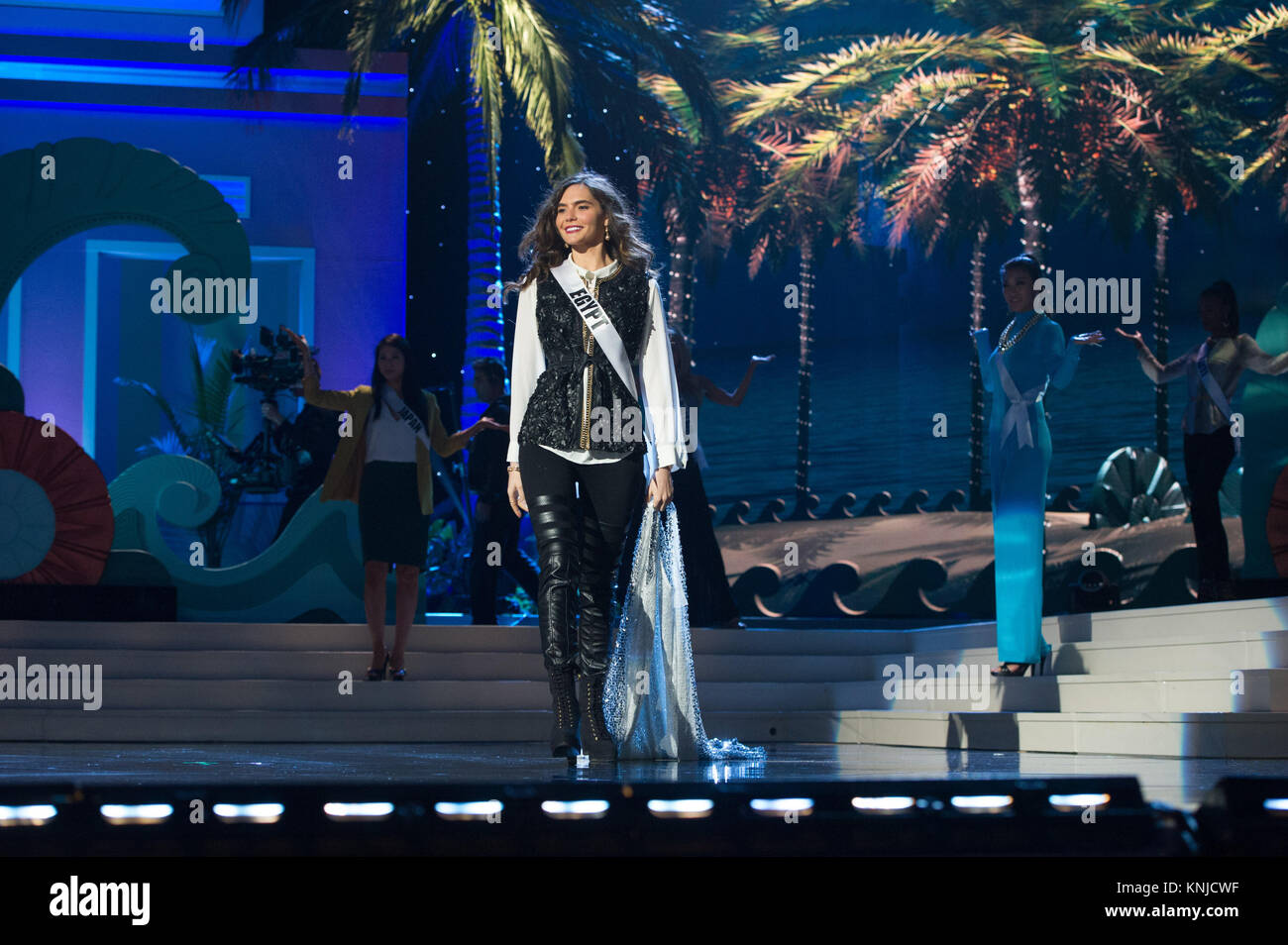 Miss egypt lara debbane hi-res stock photography and images - Alamy