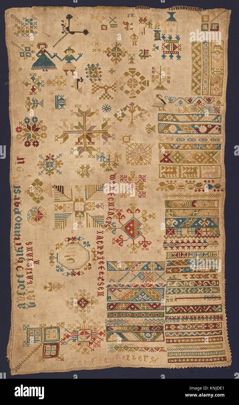Sampler embroidery hi-res stock photography and images - Alamy