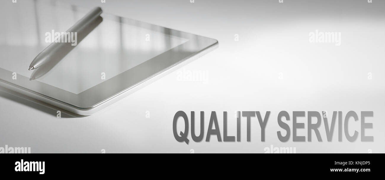 QUALITY SERVICE Business Concept Digital Technology. Graphic Concept ...