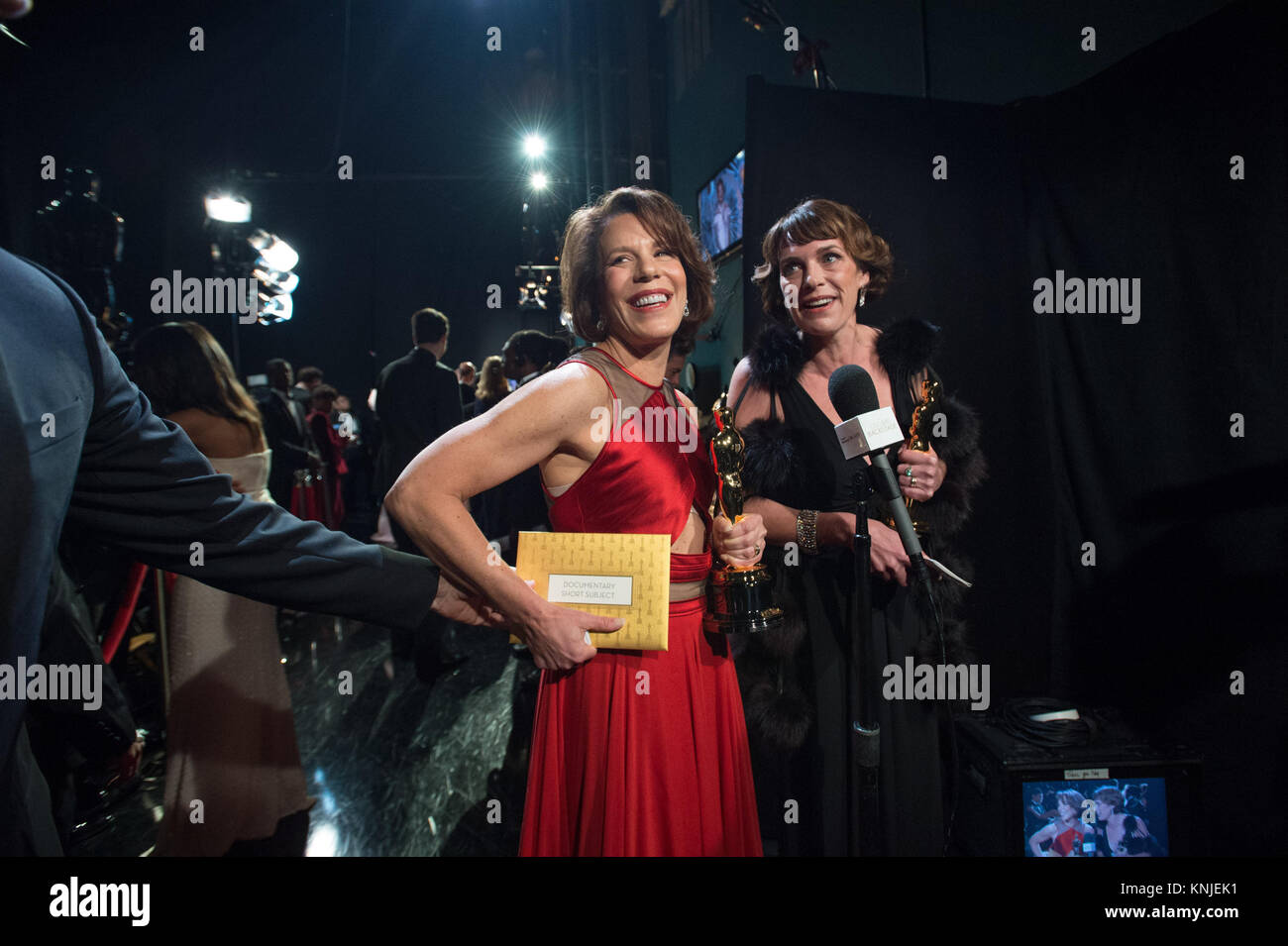 HOLLYWOOD, CA - FEBRUARY 22: Ellen Goosenberg Kent and Dana Perry ...